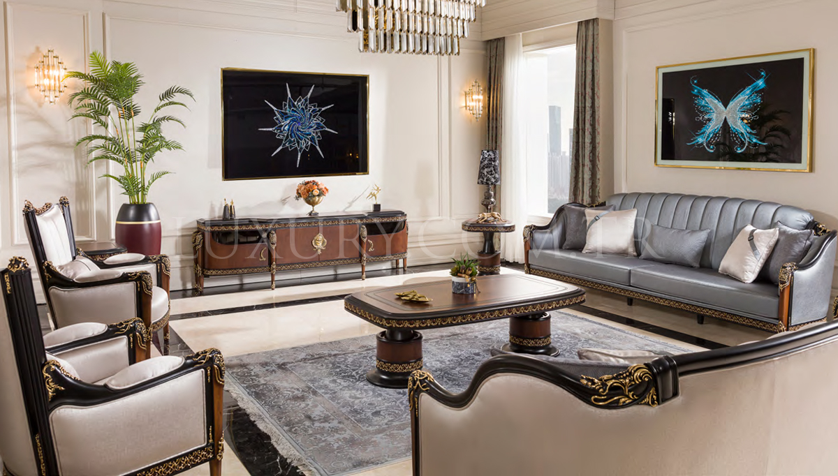 Luxury Calvin Neo Classic Sofa Set